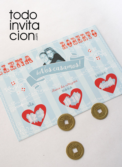 INVITACIÓN "RASCA 2" - invitaciones y detalles originales - Todoinvitacion
