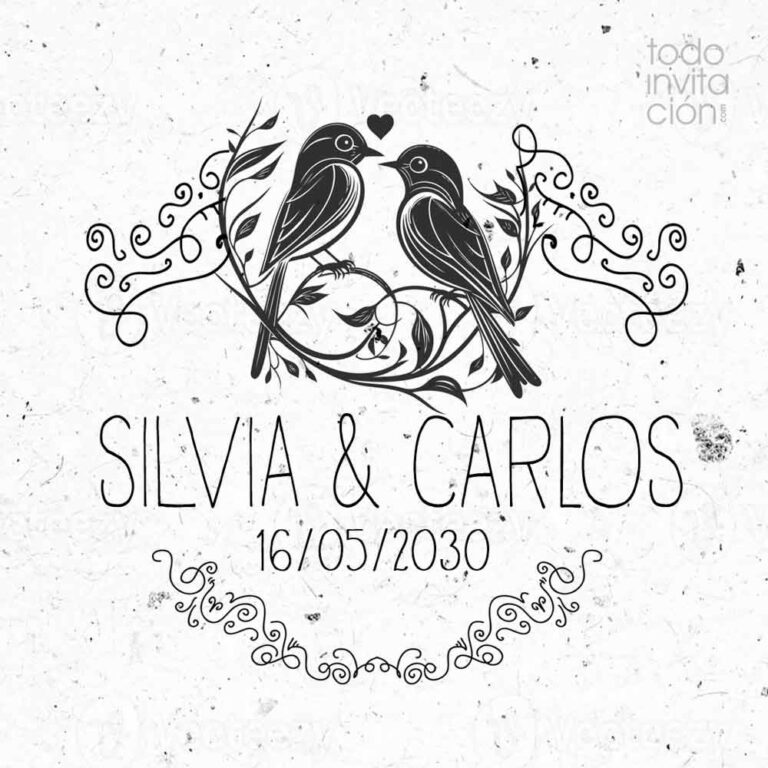 SELLO PARA BODAS «GLOBO» – Todoinvitacion- invitaciones y detalles originales