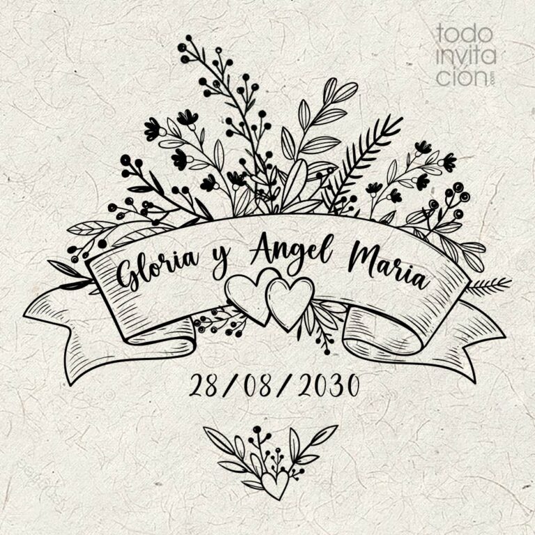 SELLO PARA BODAS "FOTO 3" Todoinvitacion