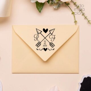 SELLO PARA BODAS "FLECHAS" Todoinvitacion
